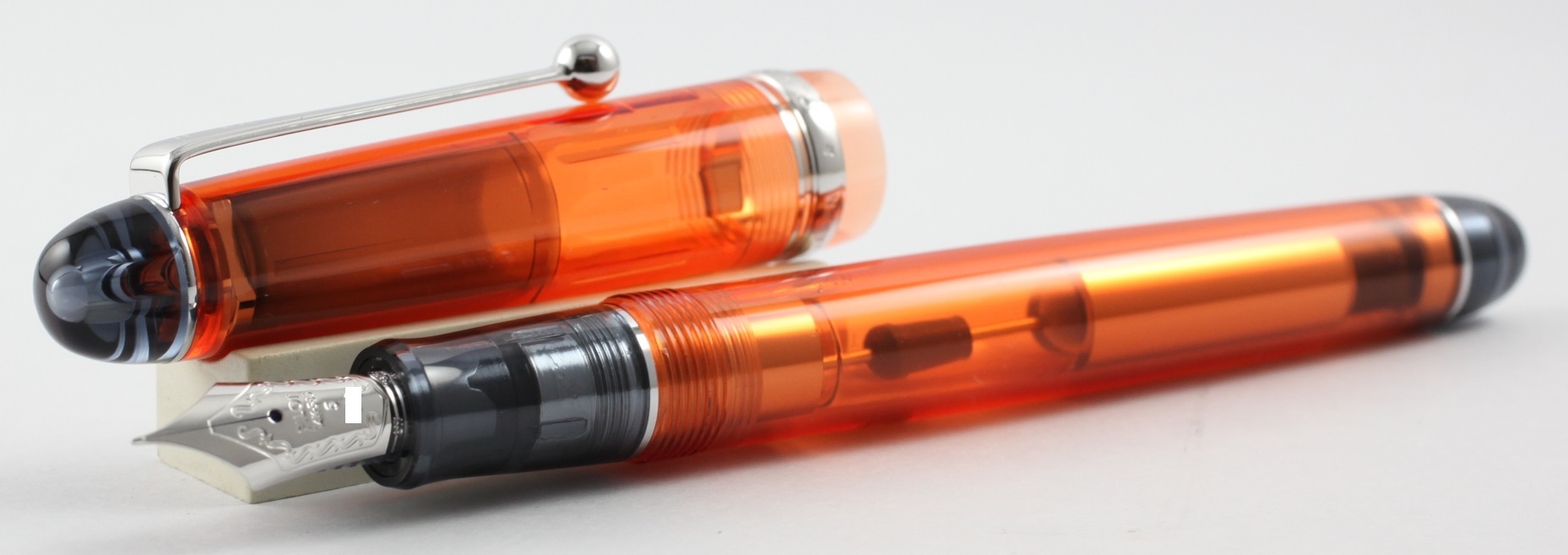 Pilot Custom 74 Transparent Orange Fountain Pen